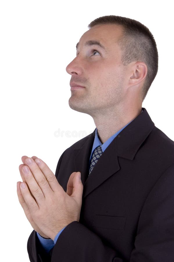 Business praying stock image. Image of human, office, person - 1407401