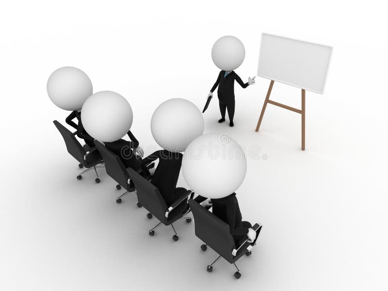 Business presentation stock illustration. Illustration of little - 19132664