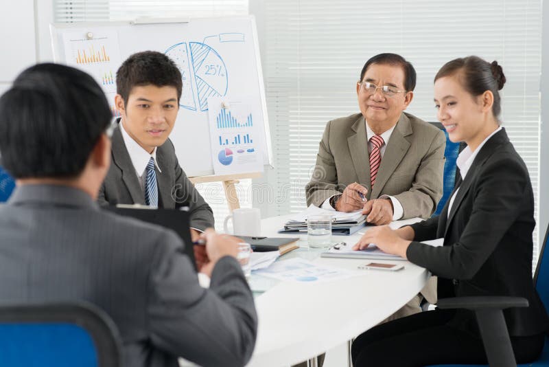 Business presentation stock image. Image of conversation - 38423939