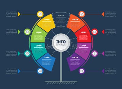 Infographic Eight Points Stock Illustrations – 153 Infographic Eight ...