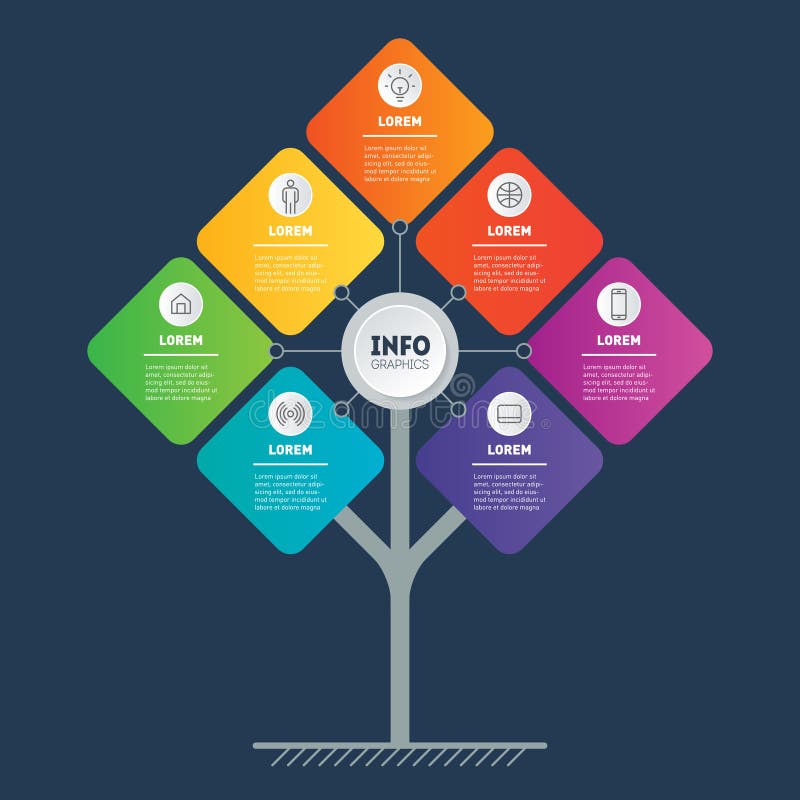 Business Presentation Concept with 7 Options. Brochure Design Template ...