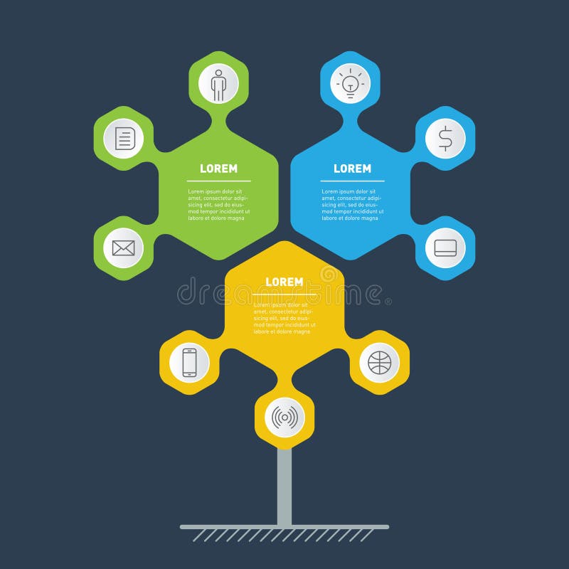 Business Presentation Concept with 3 Options. Brochure Design Template ...