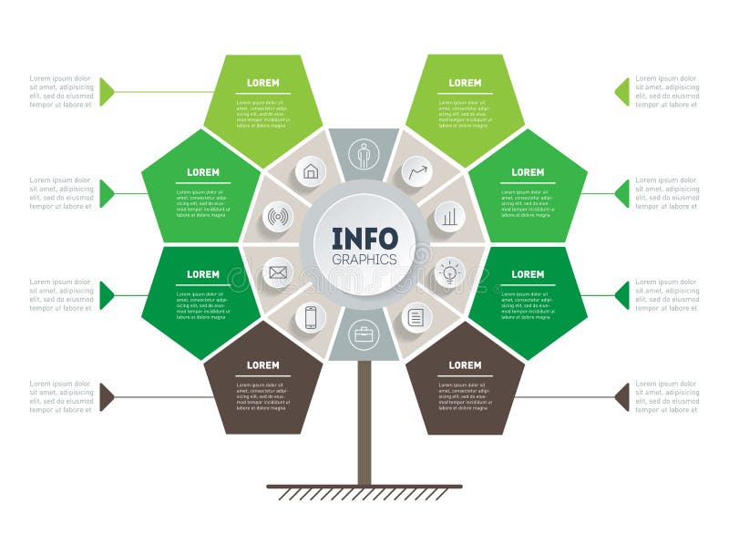Business Presentation or Infographics Concept with 6 Points. Web Stock ...
