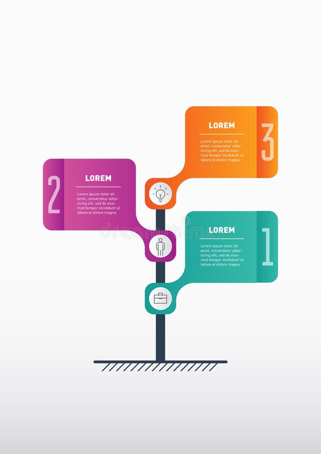 Business Presentation Concept of Three Parts, Steps or Processes ...