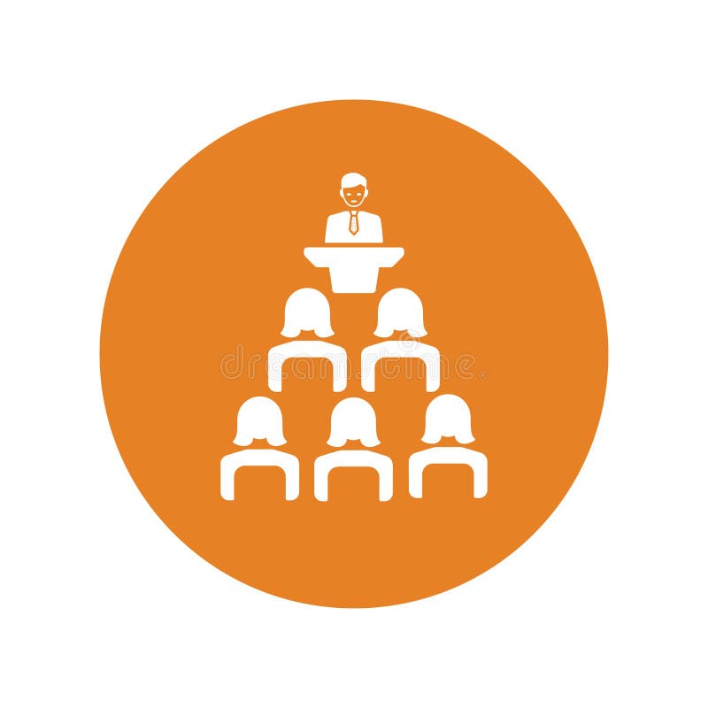 Business Presentation, Conference Icon Stock Vector - Illustration of ...