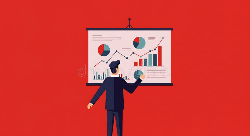 Business Presentation: Data Analysis and Growth Strategy Stock Photo ...