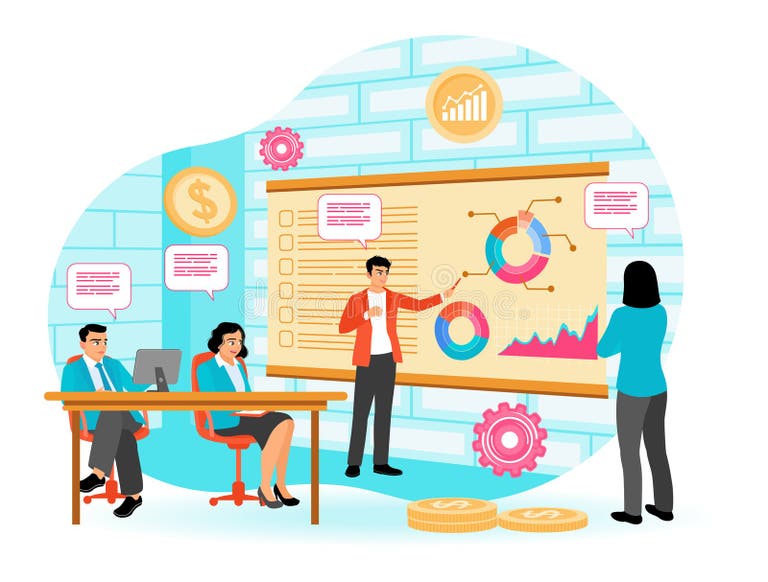 Business Presentation, Data Insights in a Collaborative Workplace ...