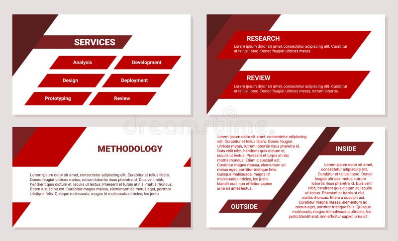 Business Presentation Design Template. Solution, Methodology ...