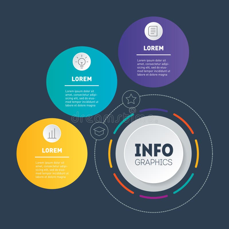 Business Presentation or Infographic with 3 Options. Dynamic ...