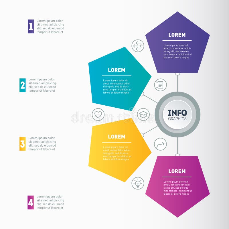 Infographic Examples 4 Options Curve Stock Illustrations – 35 ...