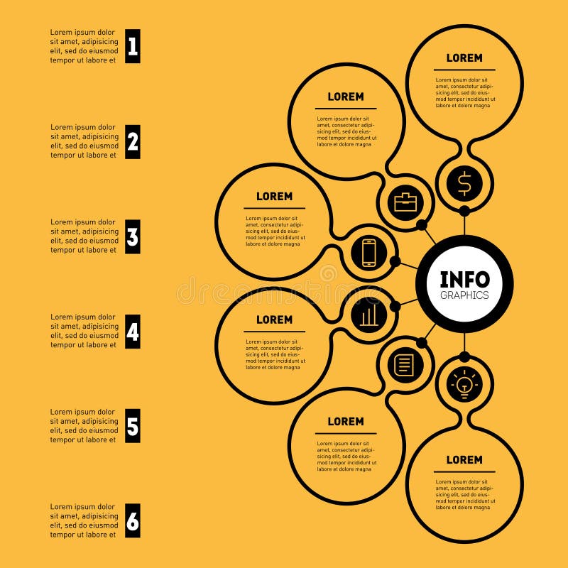 Web Template of a Chart, Info Graphic, Mindmap or Diagram. Business ...