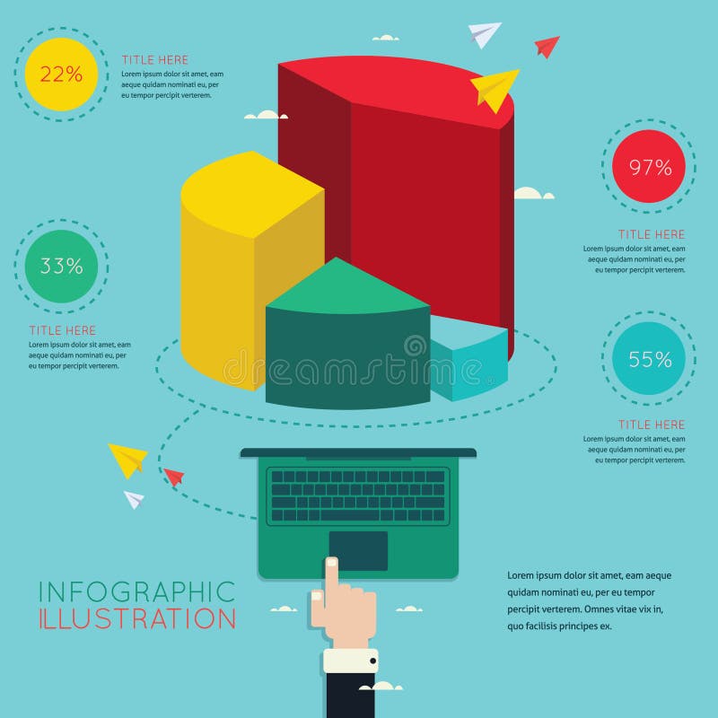 Business Presentation Infographic. Vector Illustration Decorative ...