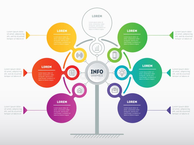 Presentation Or Infographics With 11 Steps. Template Of Info Graphic ...