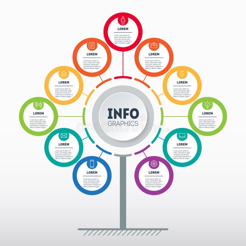Business Presentation or Infographics Concept with 11 Options. Template ...