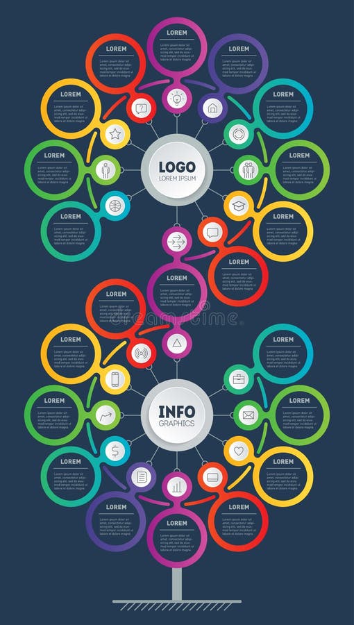 Business Presentation or Infographics Concept with 21 Steps. Template ...