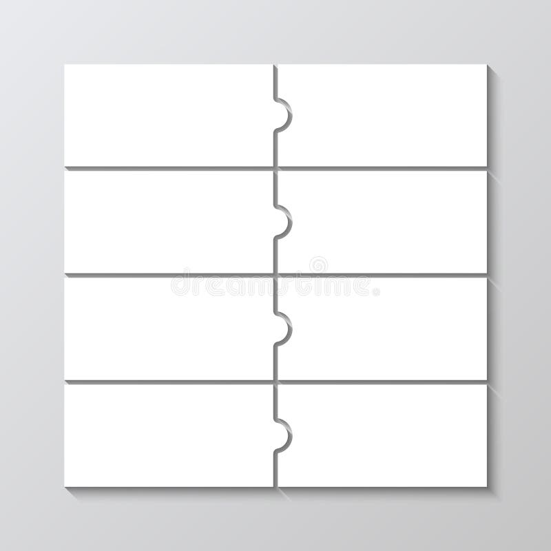 Business Presentation for Infographics with 8 Pieces. Puzzle Grid ...