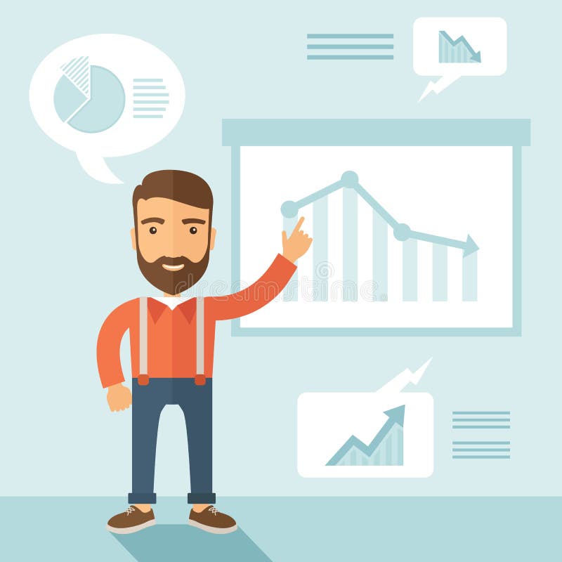 Business presentation. stock illustration. Illustration of copyspace ...