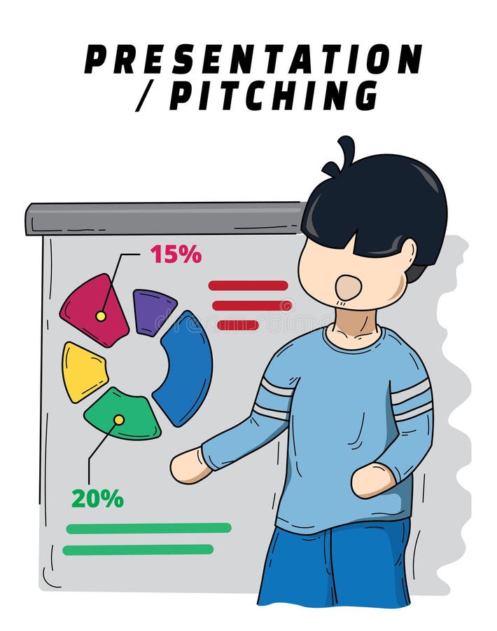 Business Presentation or Pitching Session Stock Vector - Illustration ...
