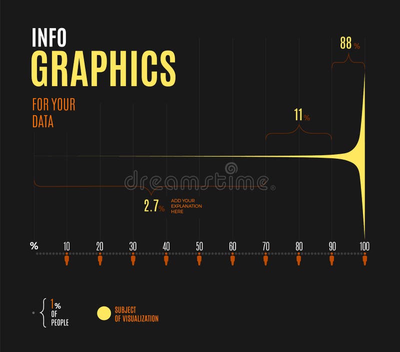 Black Business Presentation Vector Slide Template with Scientific Graph ...