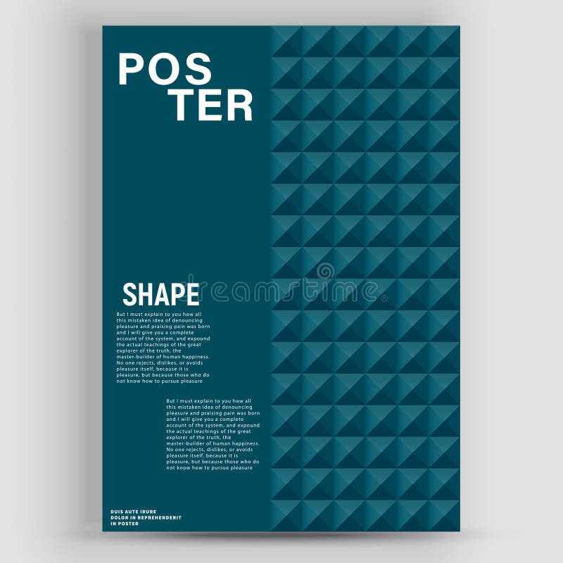 Business Presentation Vector A4 Vertical Orientation Front Page Mock Up ...