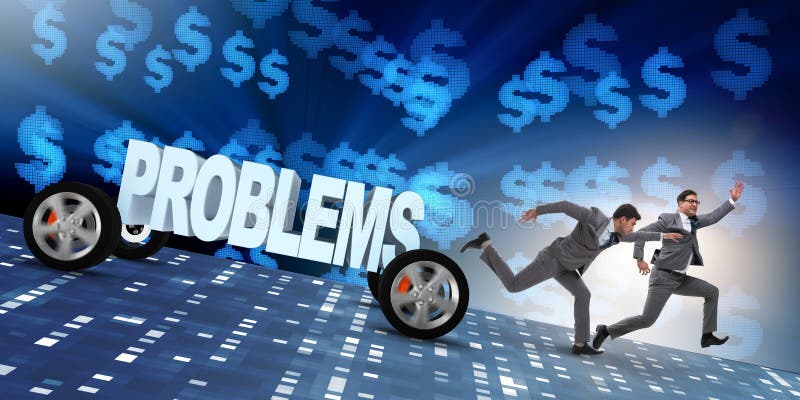 The Business Problem and Challenge Concept with Businessman Stock Image ...
