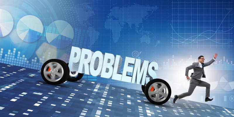 The Business Problem and Challenge Concept with Businessman Stock Photo ...