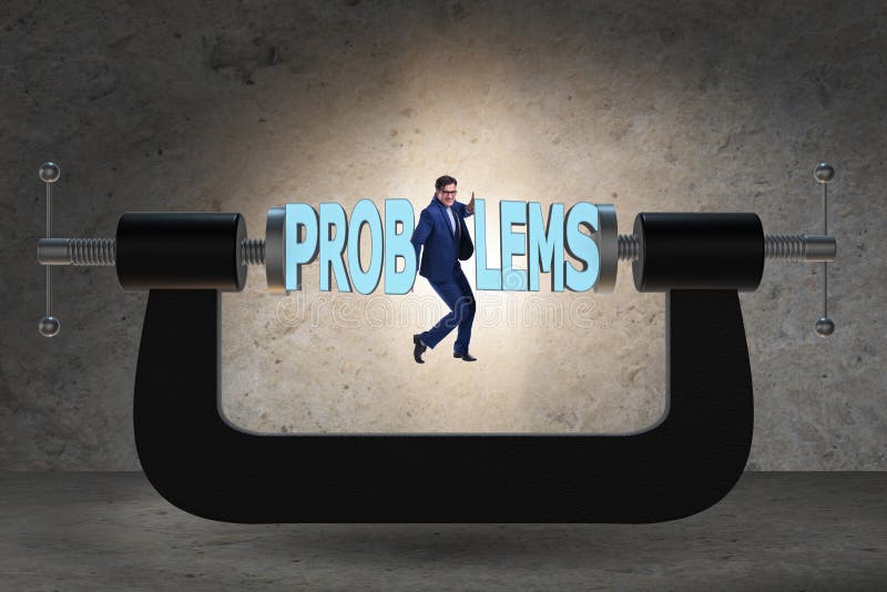 The Business Problem and Challenge Concept with Businessman Stock Photo ...