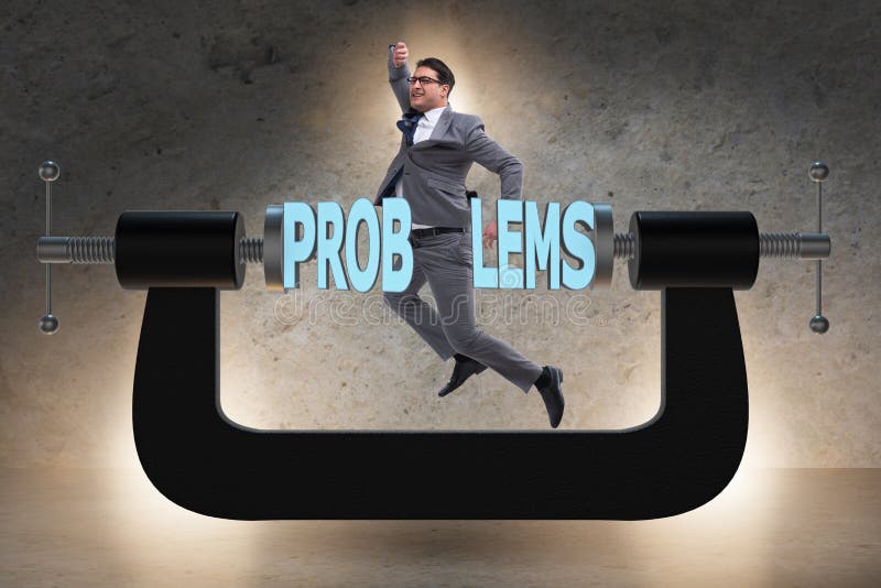 The Business Problem and Challenge Concept with Businessman Stock Photo ...