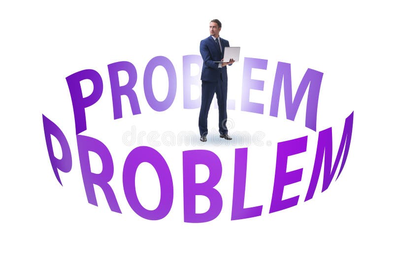Business Problem Concept with Businessman Stock Photo - Image of debt ...
