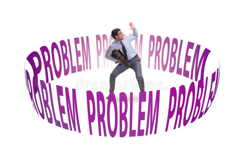Business Problem Concept with Businessman Stock Photo - Image of answer ...