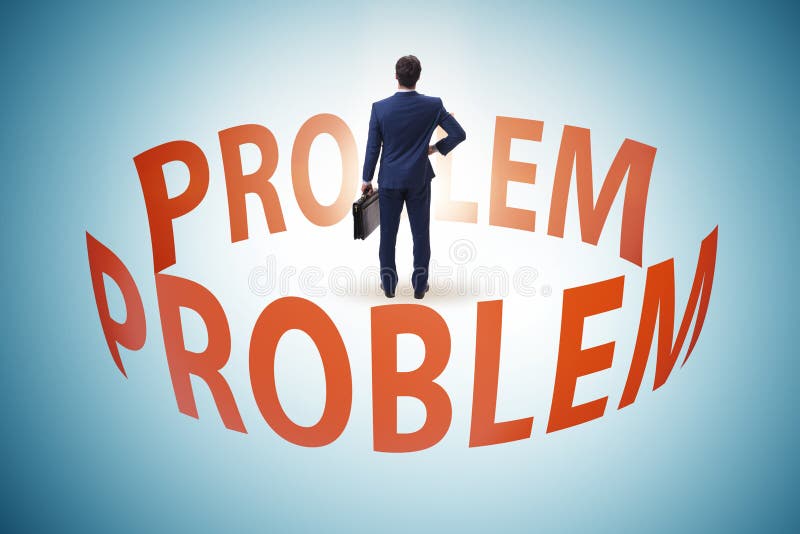 Business Problem Concept with Businessman Stock Photo - Image of ...
