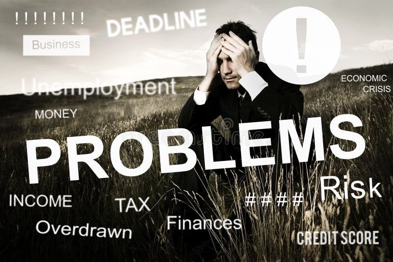 Business Problem Concern Worried Graphic Concept Stock Image - Image of ...