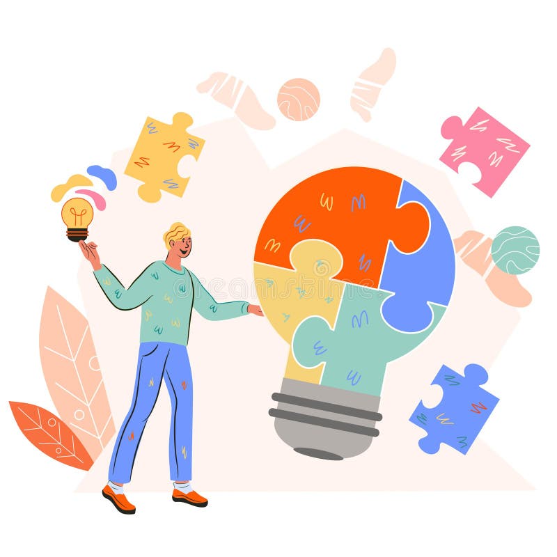 Business Problem Solution and Idea, Flat Vector Illustration Isolated ...