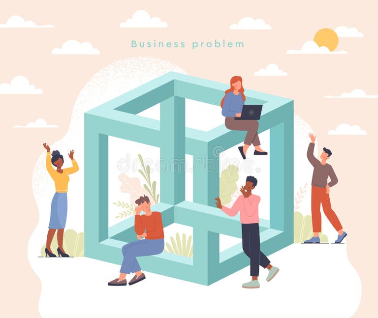 Business Problem without Solution Stock Vector - Illustration of ...