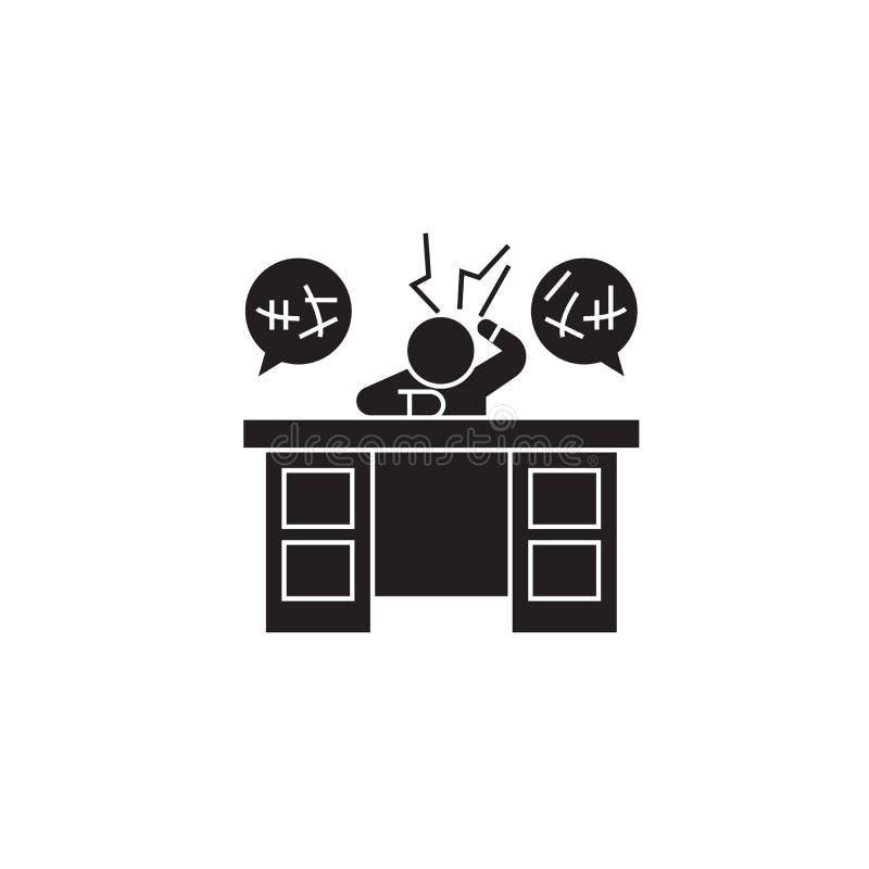 Business Problems Thin Line Icon, Sign, Symbol, Illustation, Linear ...