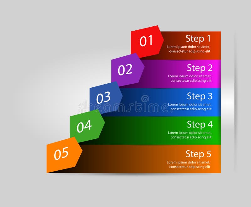 Business Process Abstract Infographics Template. Option, Design. Stock ...