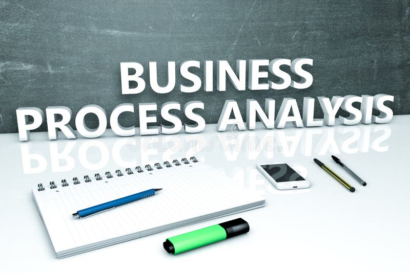 Business Process Analysis stock illustration. Illustration of ...