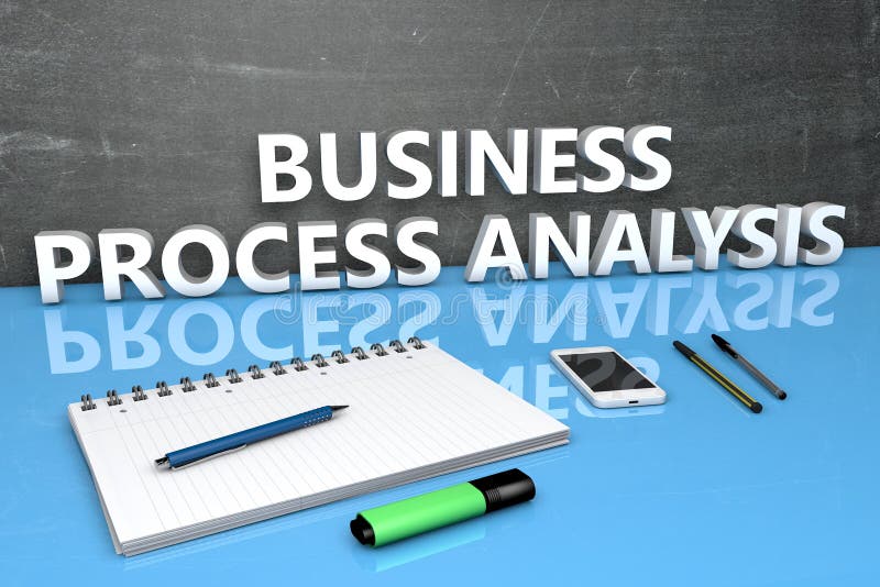 Business Process Analysis stock illustration. Illustration of analysis ...
