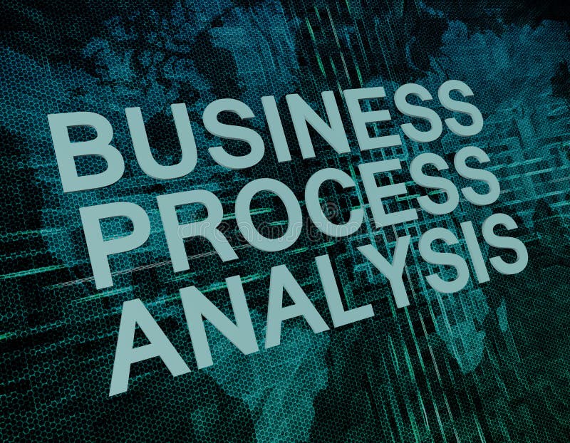 Business Process Analysis stock illustration. Illustration of improve ...