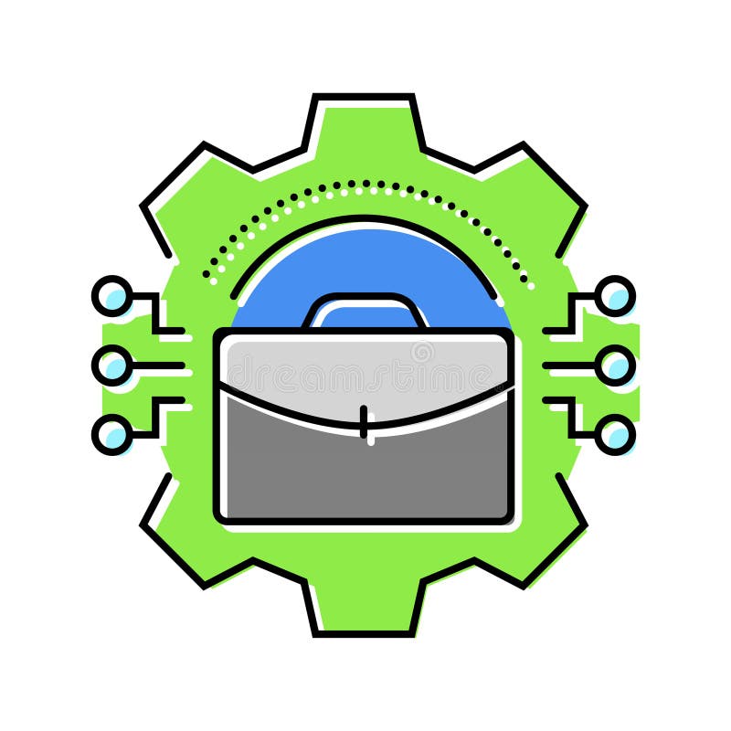 Business Process Analyst Color Icon Vector Illustration Stock ...