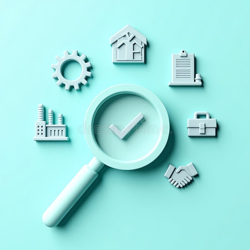 Business Process Audit and Verification Concept Stock Illustration ...