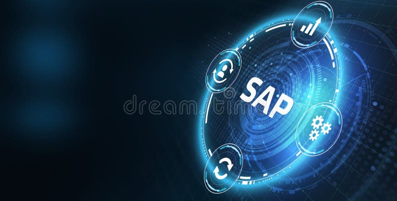 Business Process Automation Software. SAP Stock Illustration ...