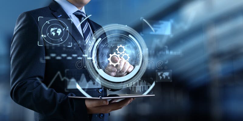 Business Process Automation and Workflow Optimization Concept with Digital Interface Stock Photo ...