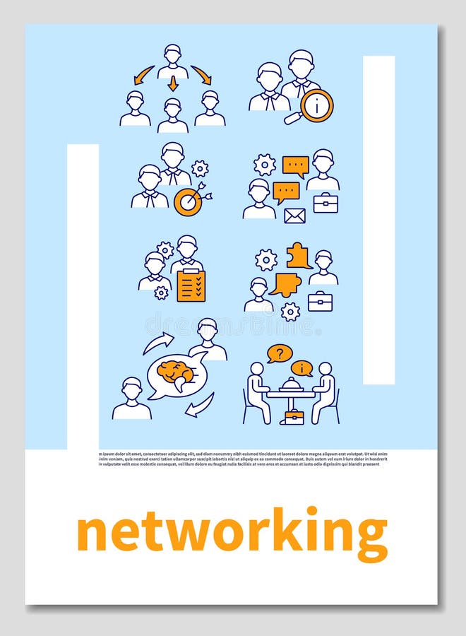 Business process brochure stock vector. Illustration of solution ...
