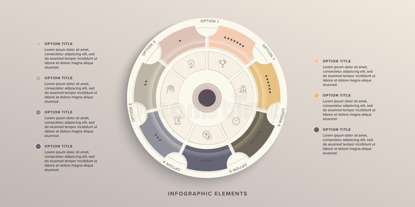 Infographics Seven Elements Stock Illustrations – 598 Infographics ...