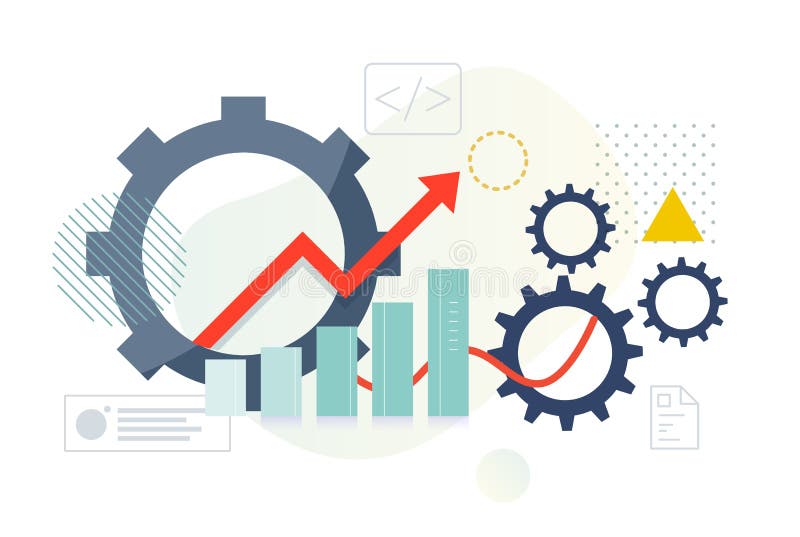 Business Process - Growth - Abstract Illustration Stock Illustration ...