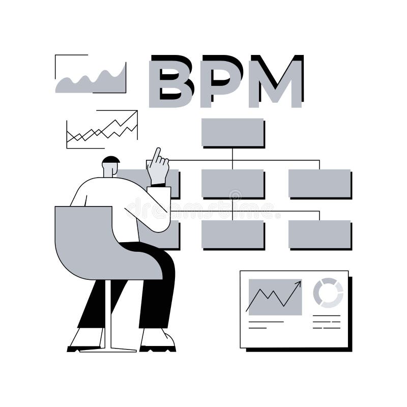 Business Process Management Abstract Concept Vector Illustration. Stock ...