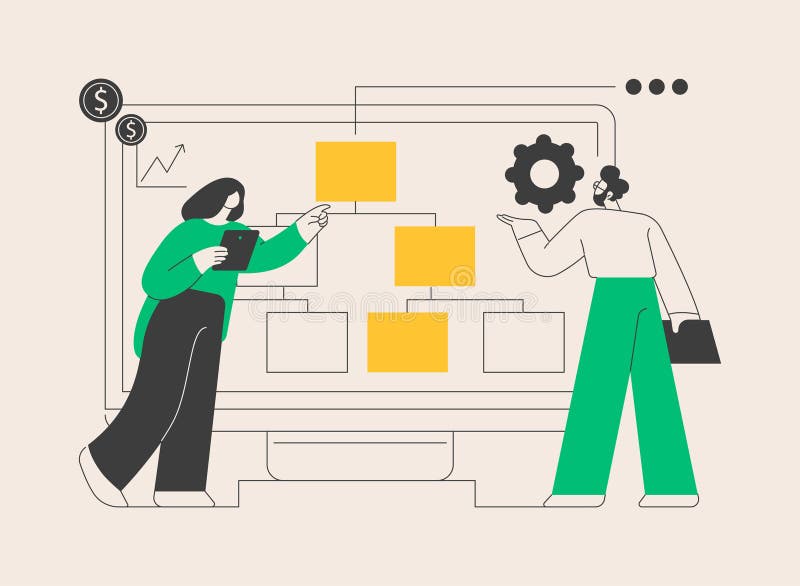 Business Process Management Abstract Concept Vector Illustration. Stock ...