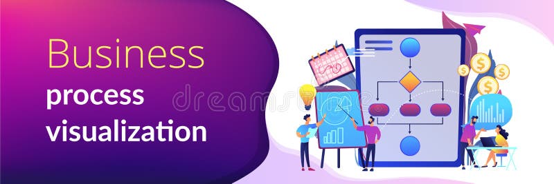 Business Process Management Concept Banner Header. Stock Vector ...