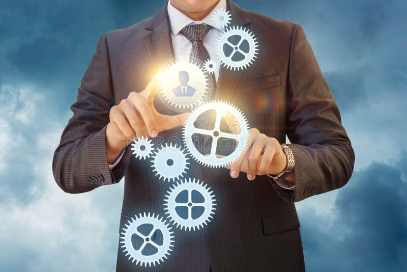 Business Process Managing Person. Stock Image - Image of person, choose ...